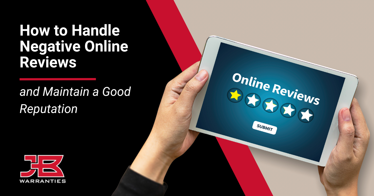 How to Handle Negative Online Reviews and Maintain a Good Reputation