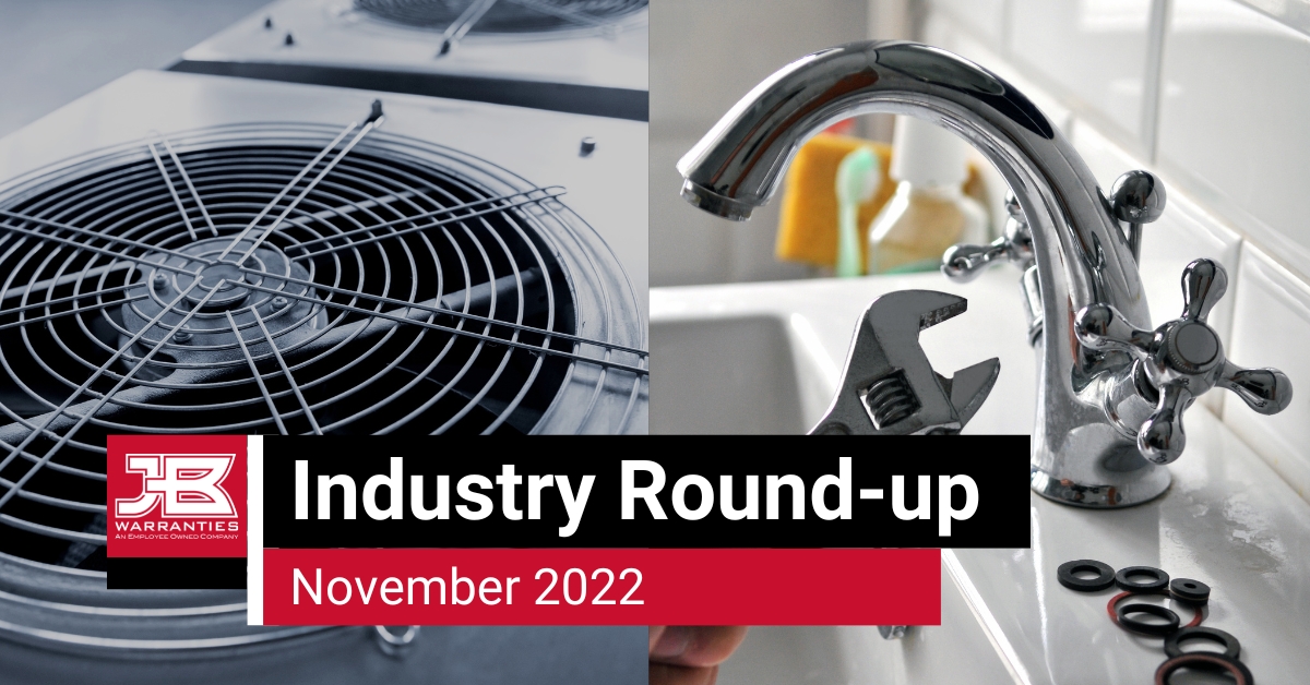 JB Warranties - November 2022 Plumbing and HVAC Industry Round-Up