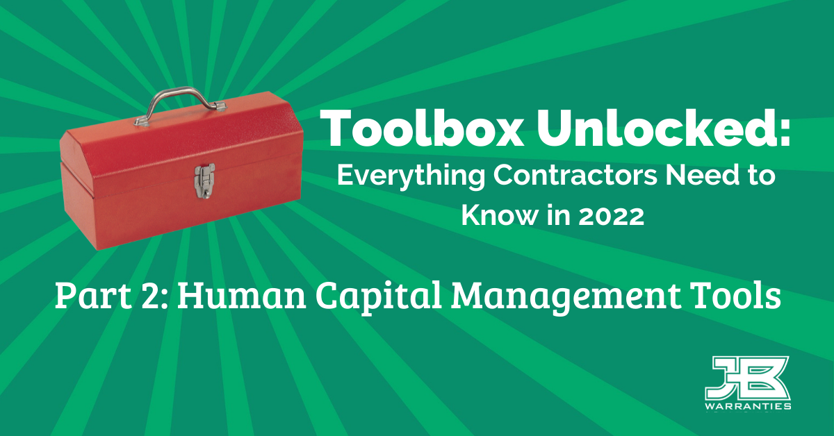 Toolbox Series Part 2: Human Capital Management